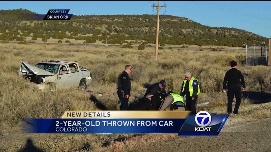 Abducted toddler awake after crash, mother says