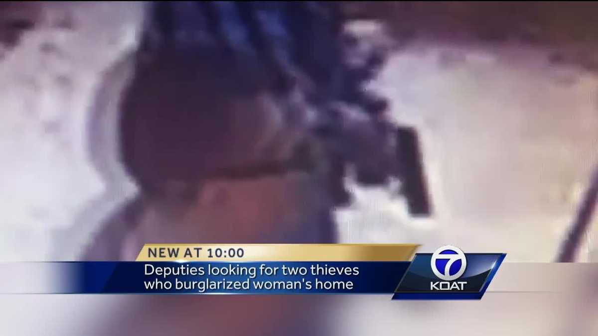 Footage shows thieves ransacking woman’s home