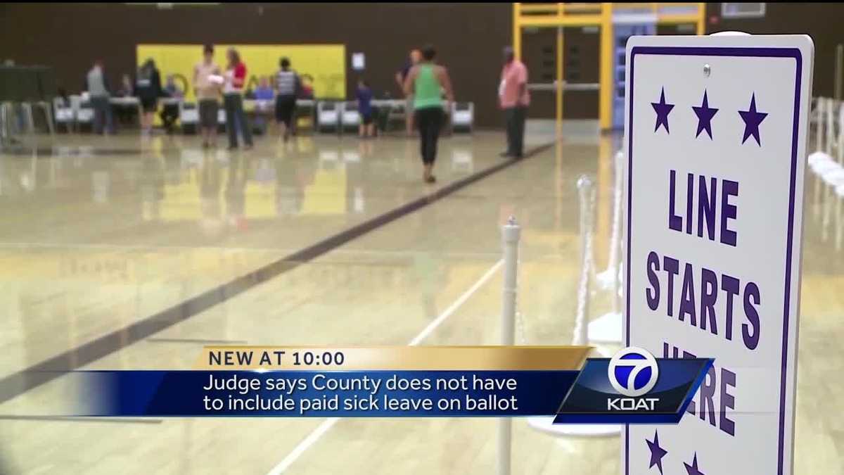 Judge: Paid sick leave question not included on Nov. ballot