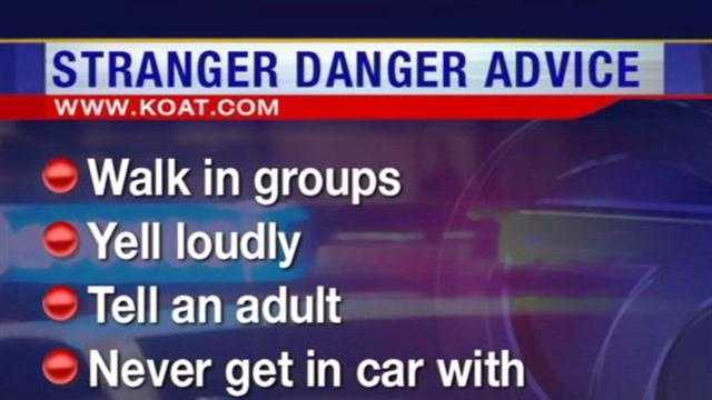 Police warn parents about dangers of strangers