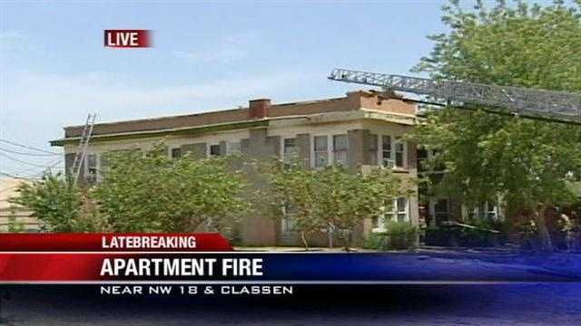 OKC firefighters contain apartment complex fire