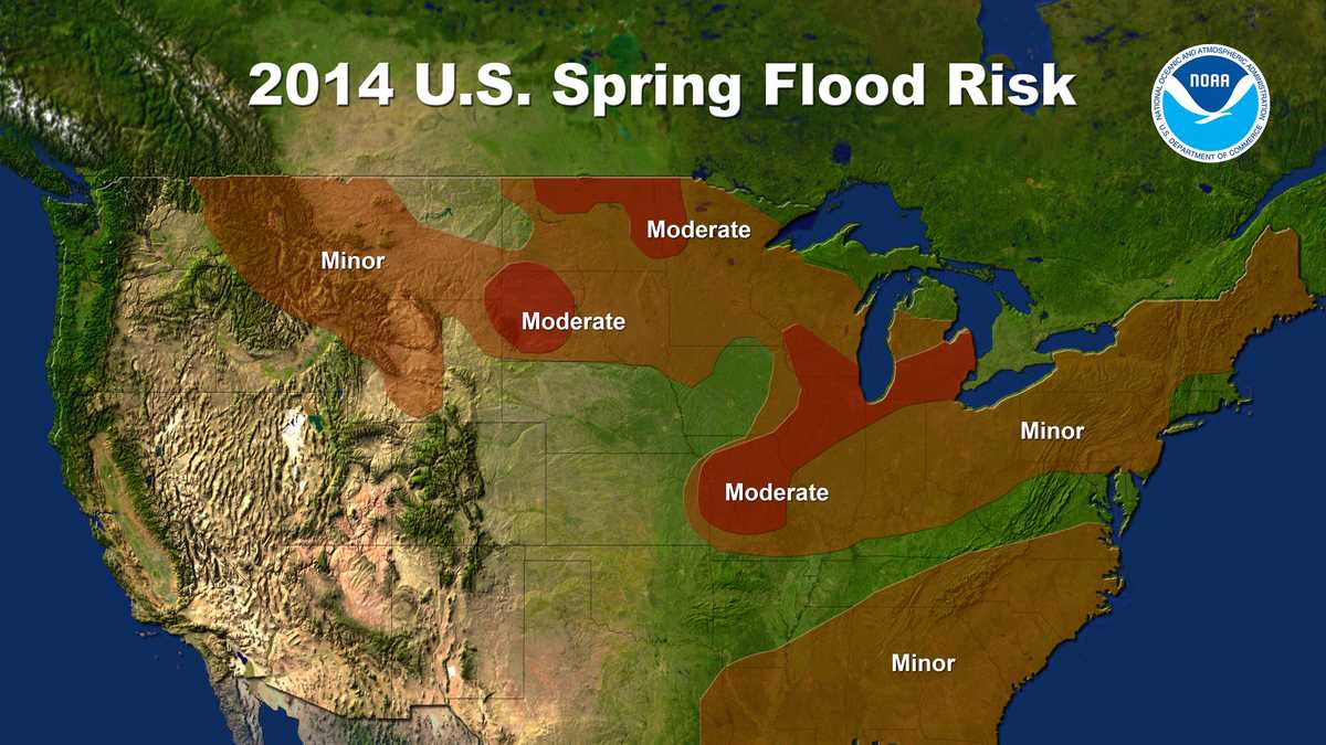 NOAA predicts moderate flooding across the Midwest