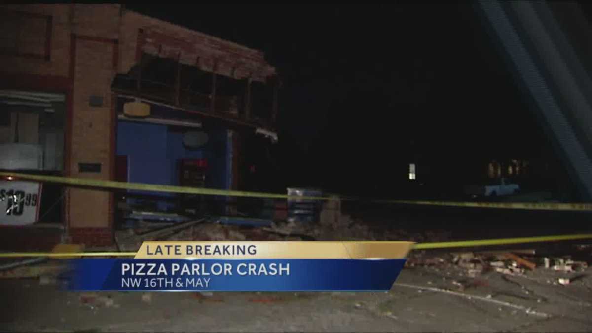 Police ID man killed in wall collapse; Van crashes into pizza parlor