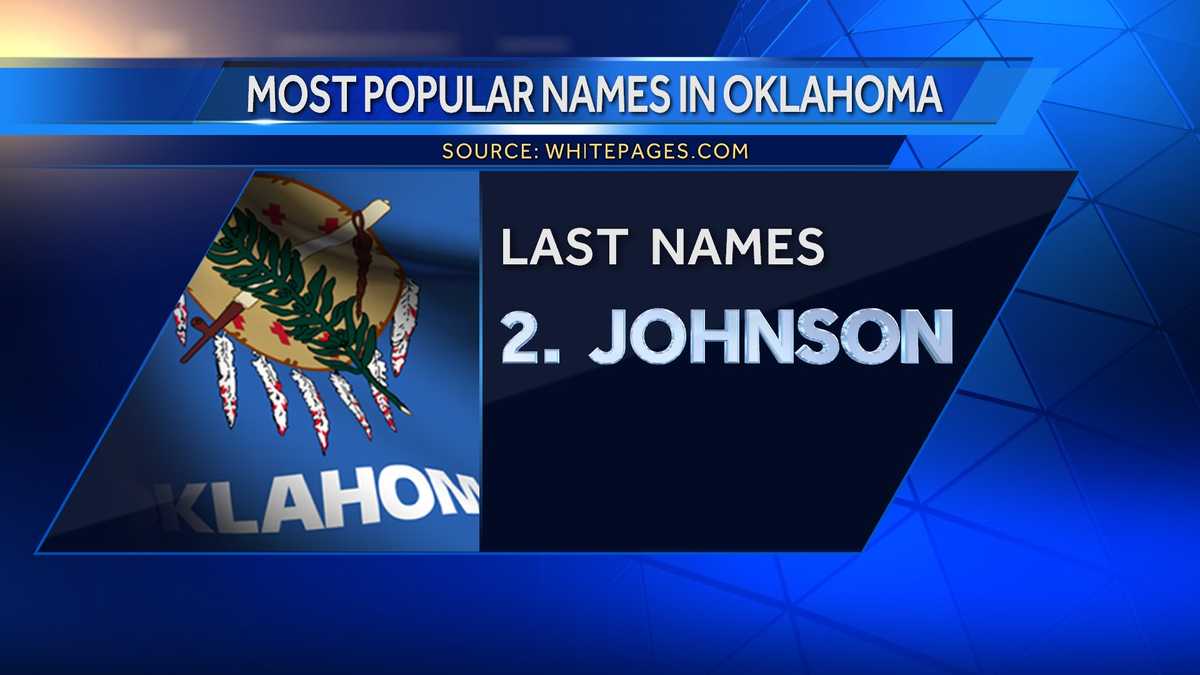 Oklahoma's most popular first and last names