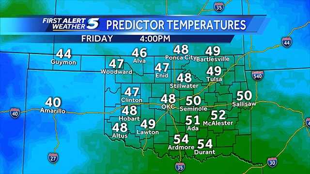 Hour-by-hour temperatures Jan. 30