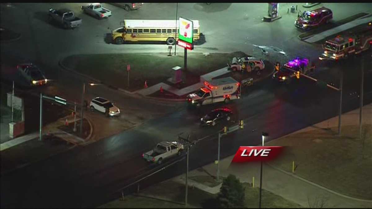 School bus involved in crash in southwest Oklahoma City