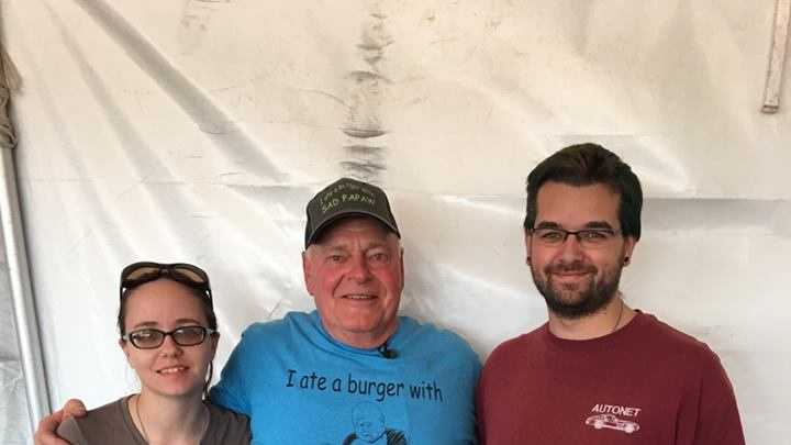 Gallery: Eating burgers with Papaw