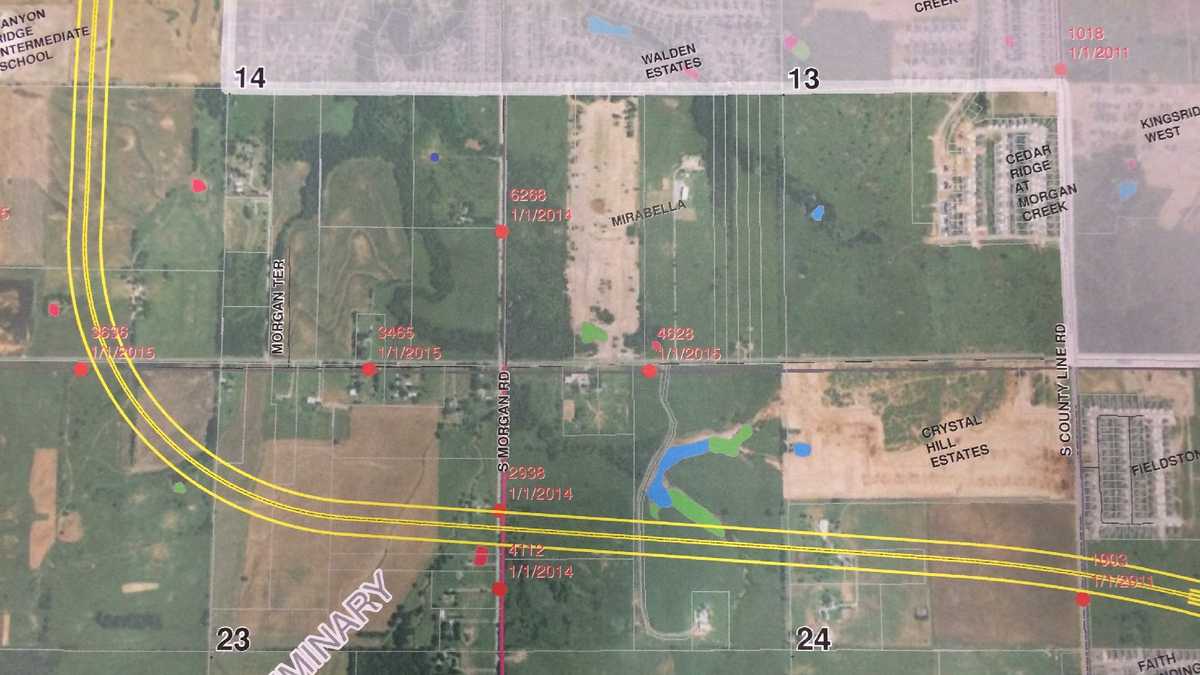 IMAGES: Preliminary map for Southwest Kilpatrick Extension released