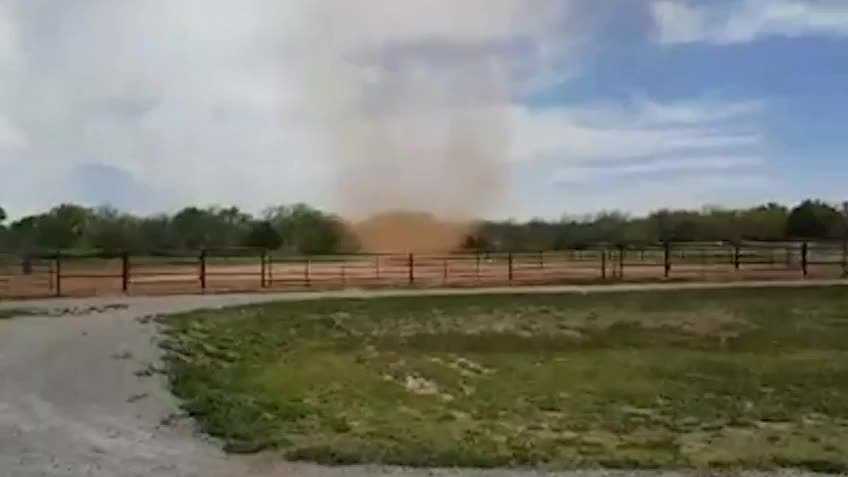 Large dust devil spotted Friday