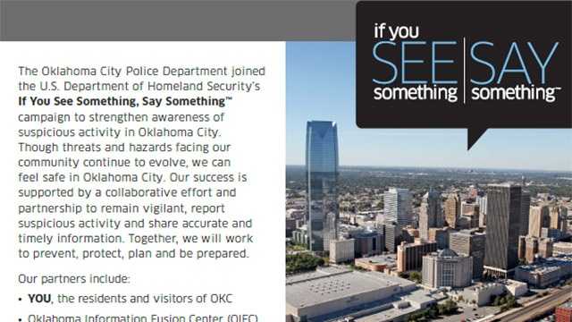 OCPD teams up with Homeland Security for 'See Something, Say Something ...