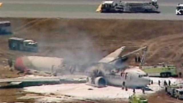 Photos: Airplane crashes at SFO