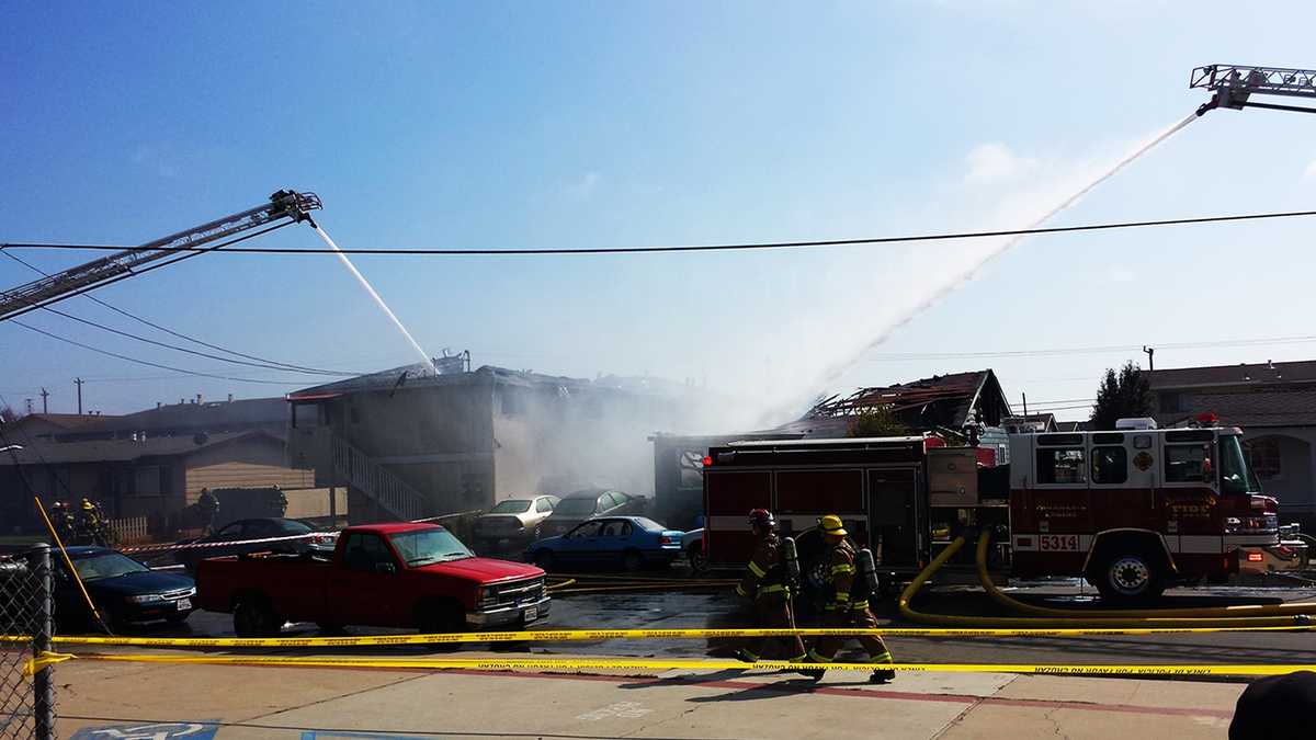 PHOTOS: 3-alarm Salinas house fire spreads to apartment building