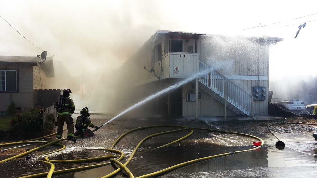 PHOTOS: 3-alarm Salinas house fire spreads to apartment building