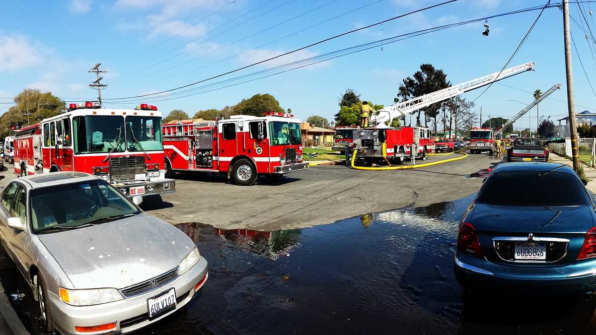 PHOTOS: 3-alarm Salinas house fire spreads to apartment building