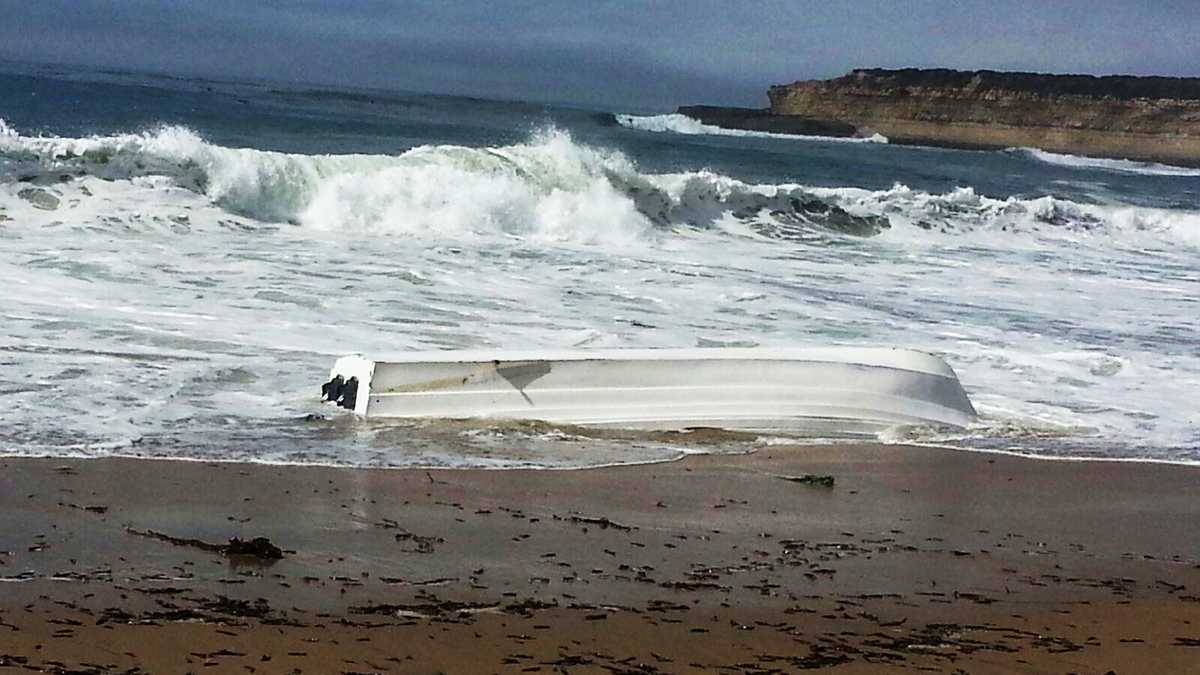 PHOTOS: Drug boat capsizes off Four Mile Beach near Santa Cruz