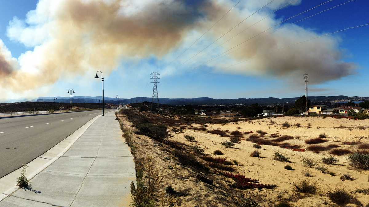 PHOTOS: Army's Fort Ord burn seen across Monterey Bay