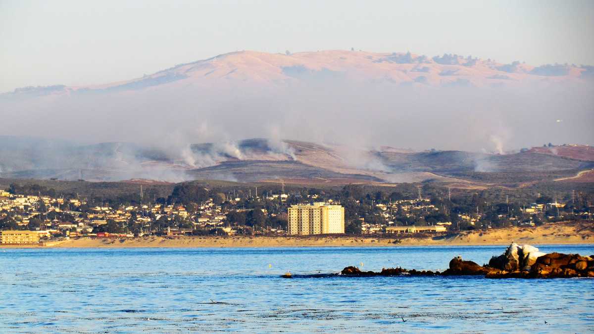 PHOTOS: Army's Fort Ord burn seen across Monterey Bay