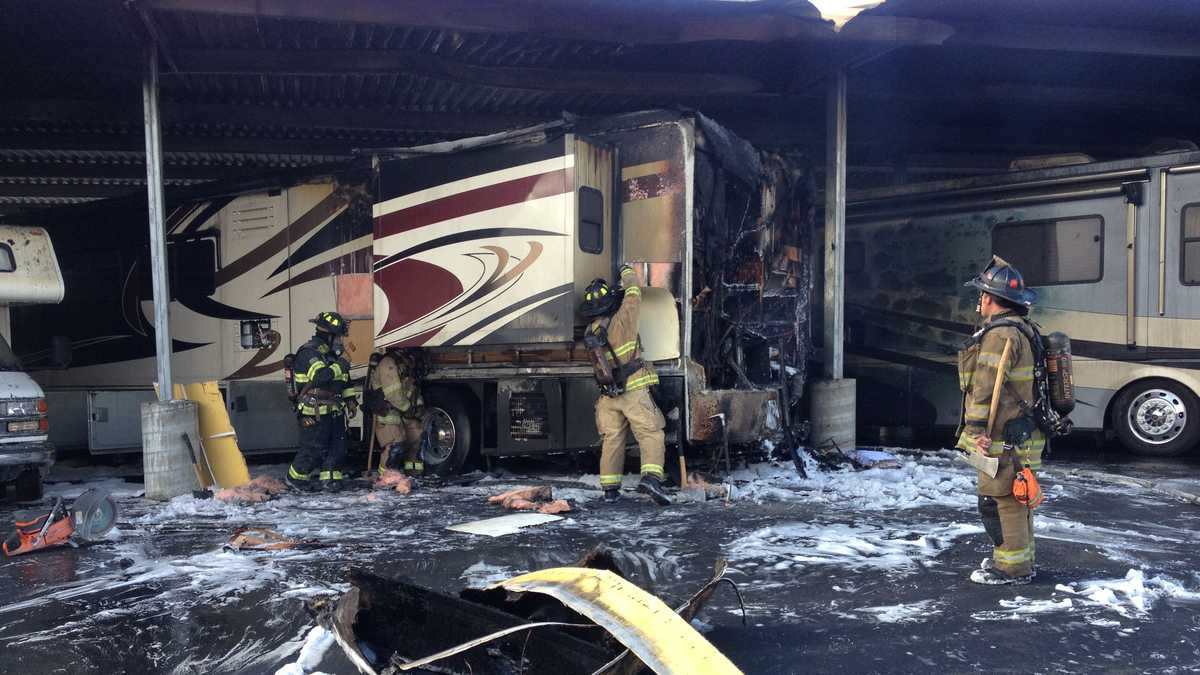 Salinas motor home fire