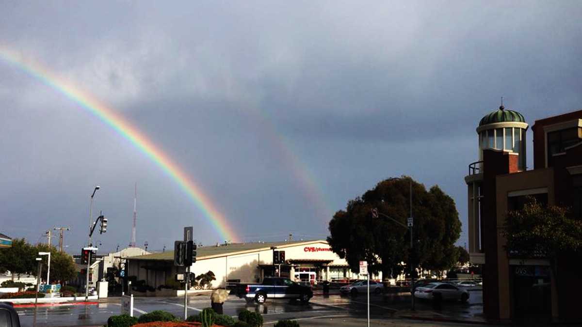 PHOTOS: Double rainbow over Monterey Peninsula