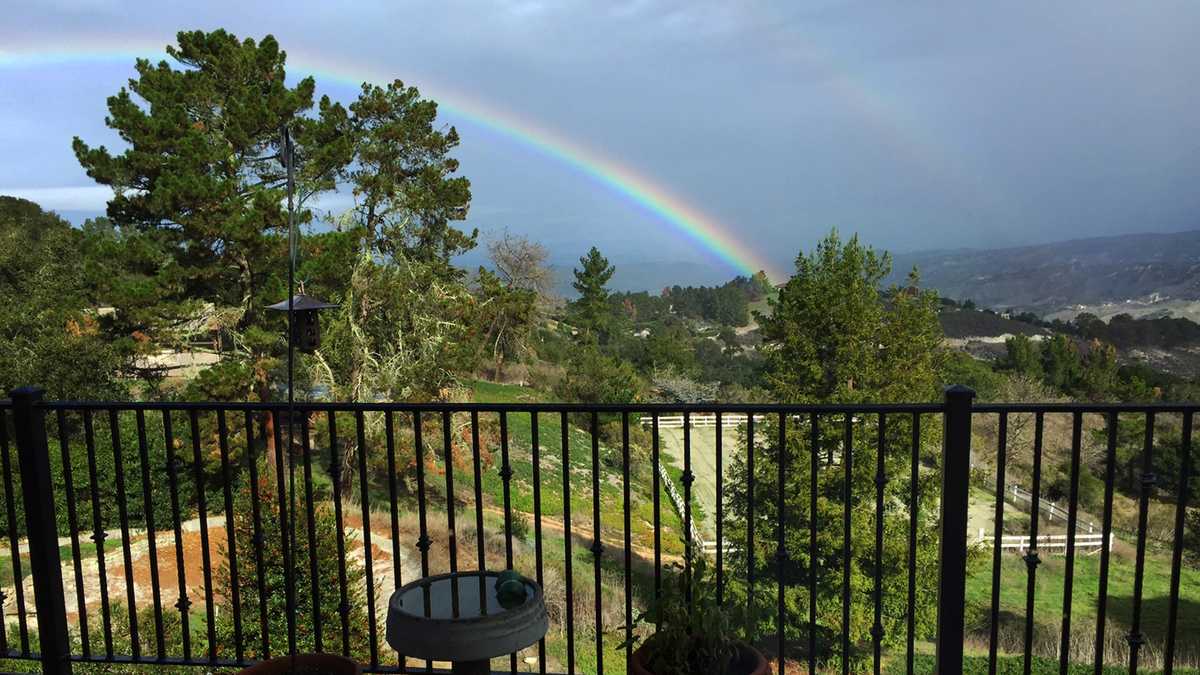 PHOTOS: Double rainbow over Monterey Peninsula