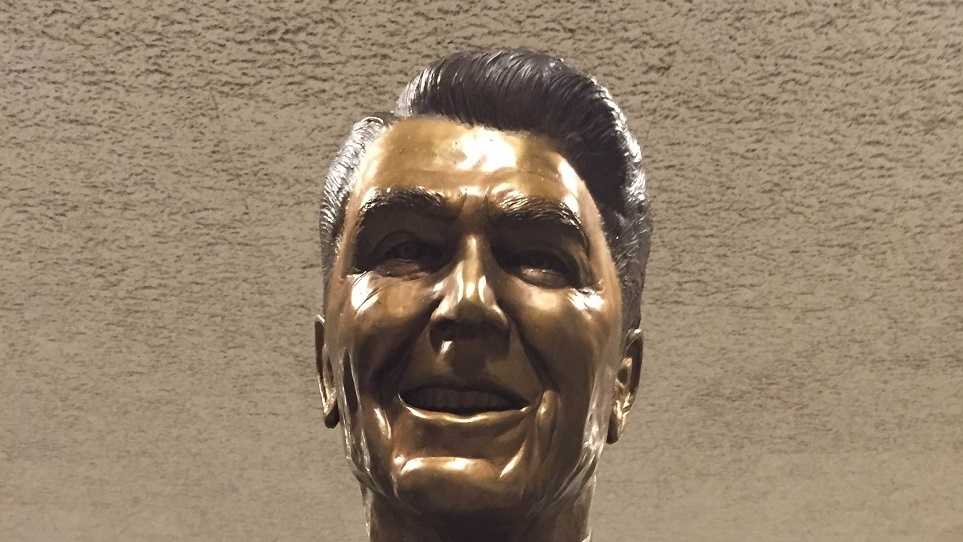 Smiling Ronald Reagan statue revealed in California Capitol