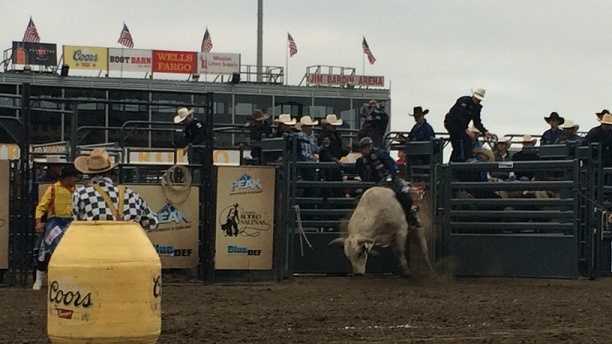 Professional Bull Riders at the California Rodeo Salinas