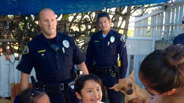 Seaside police officer buys family new dog