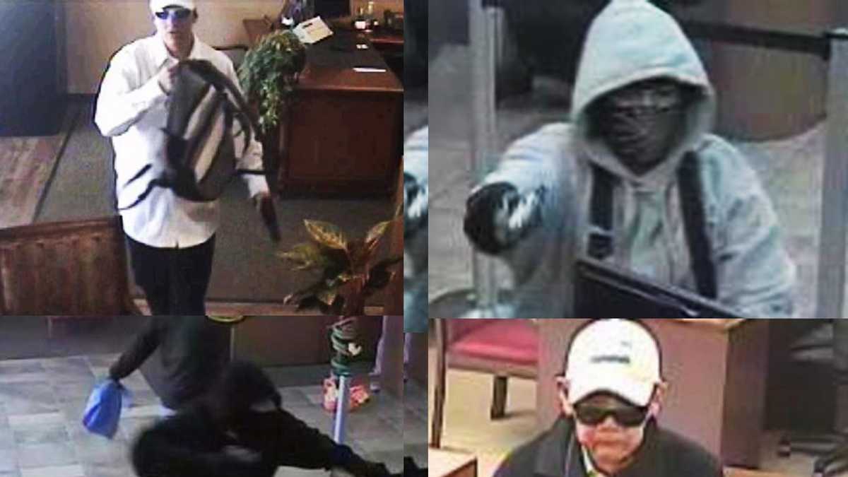 SURVEILLANCE PHOTOS: Central Coast bank robbers wanted by FBI
