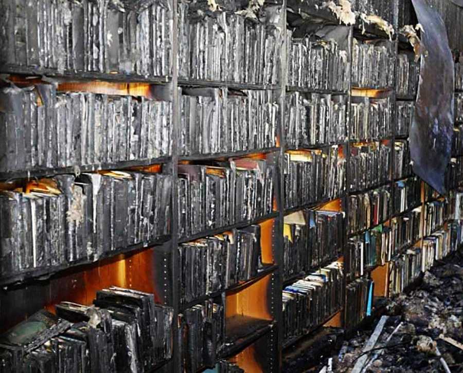 PHOTOS: Students Burn Down SLV High School Library