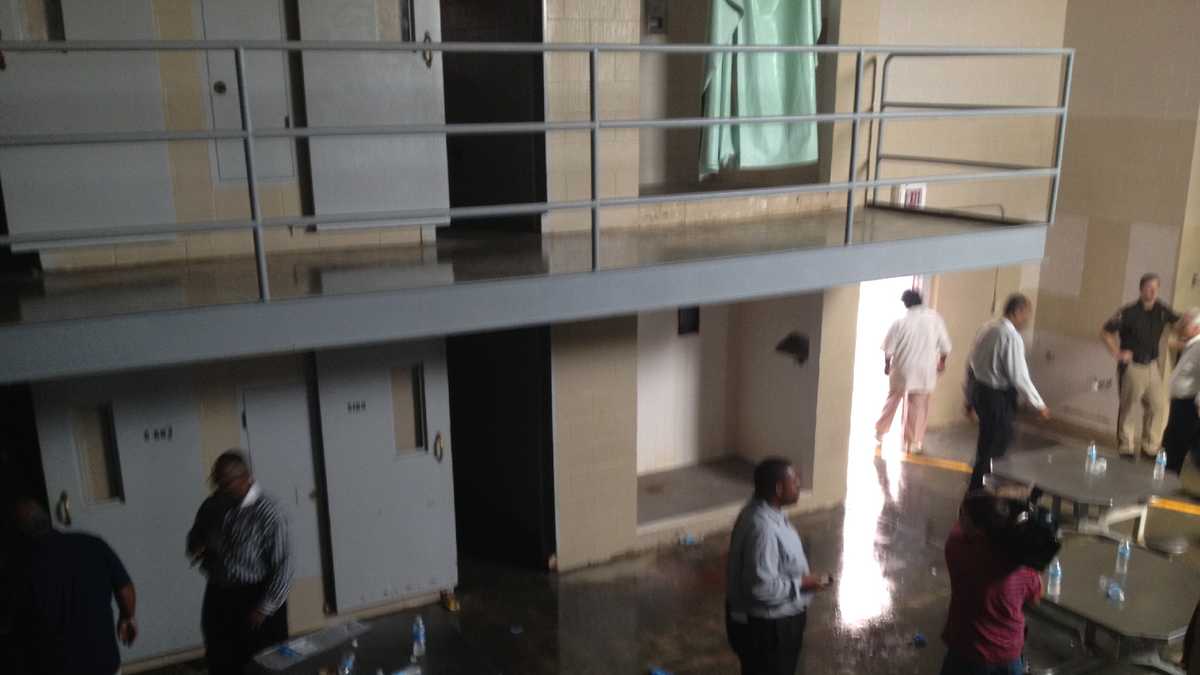 Images: Inmates destroy detention center pod