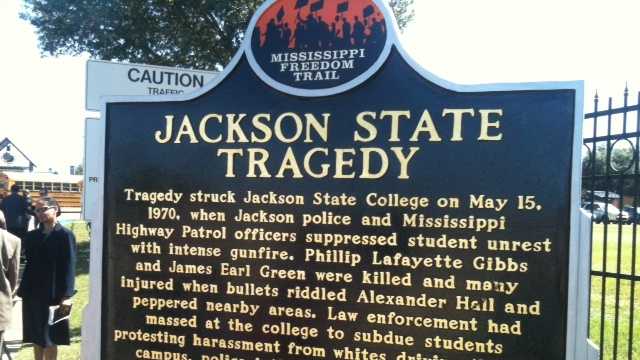 New marker commemorates Jackson State protests