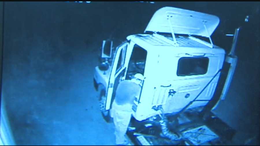 Police: Surveillance video shows man stealing from truck Police: Surveillance video shows man stealing from truck