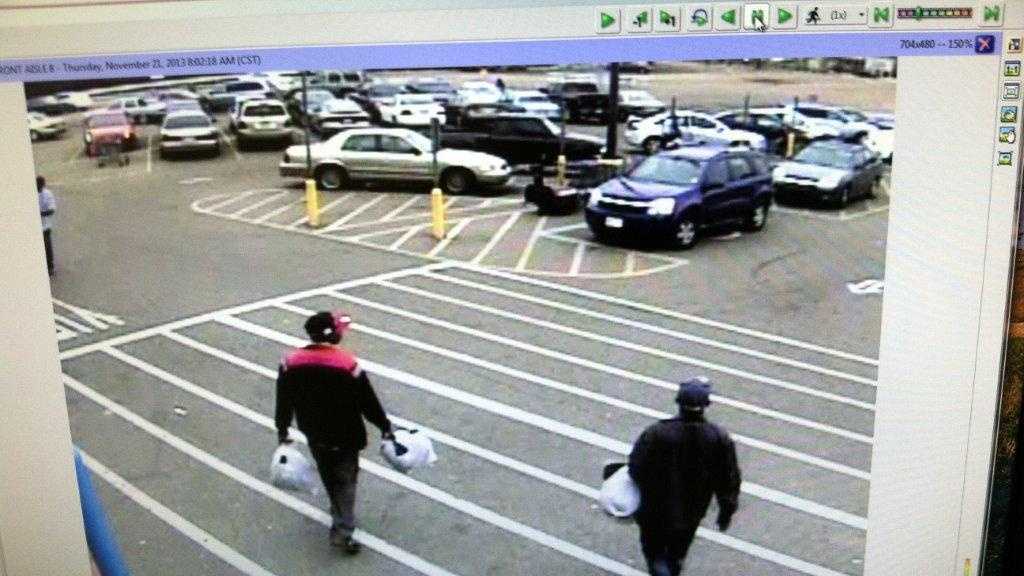 Surveillance cameras capture burglary suspects