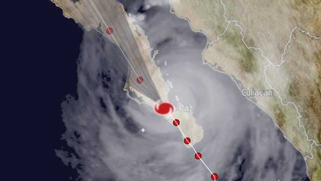 Hurricane Odile makes landfall on Mexico's Baja