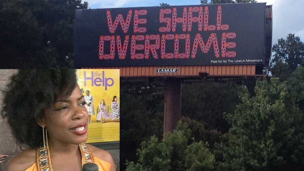 Controversial sign commissioned by film company owned by actress