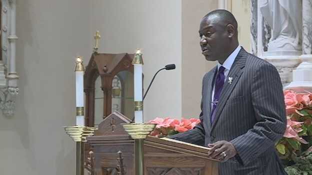 Martin family attorney, Benjamin Crump, in Jackson