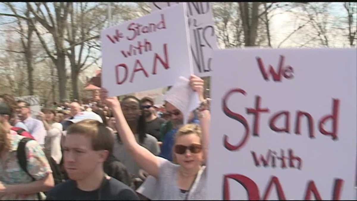 Protestors: “We Stand with Dan”