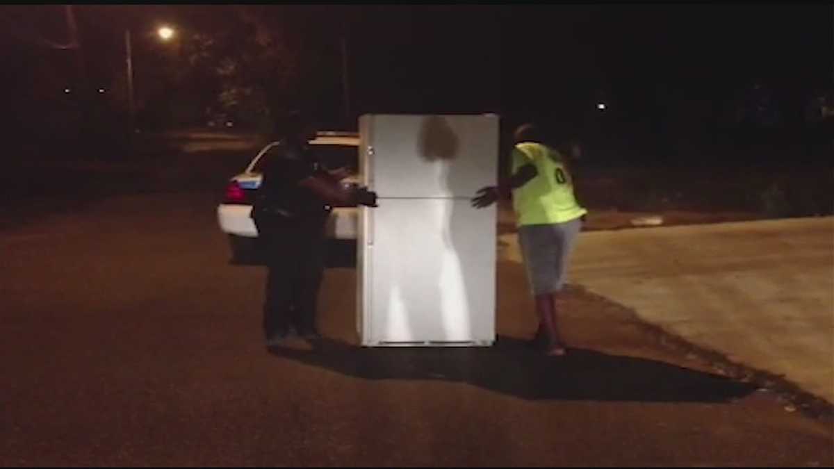 Thieves steal refrigerator, try wheeling it on shopping cart