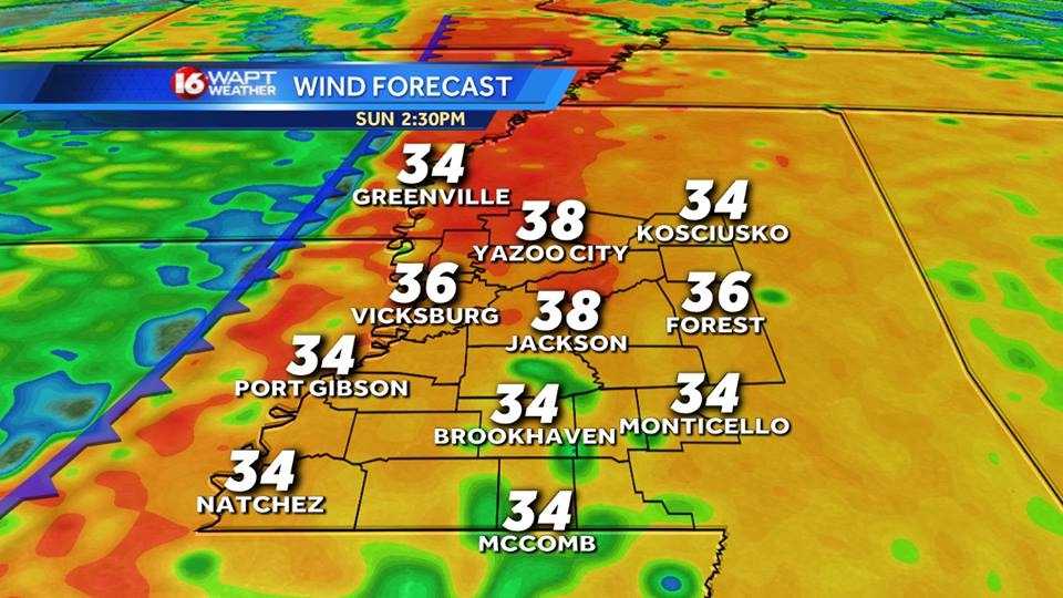 Changeable weather later Sunday