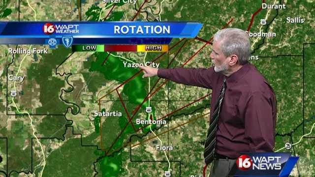 LIVE NOW: 16 WAPT Weather Team tracks storms