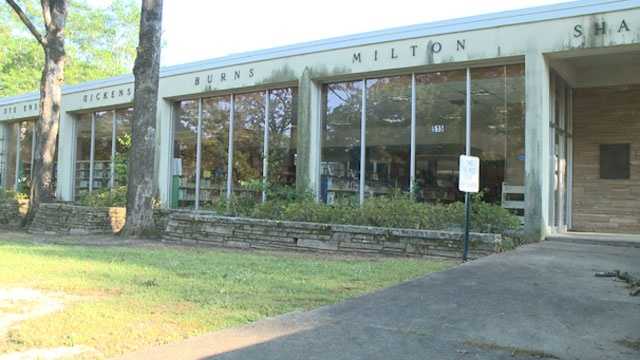 Jackson library windows shot out