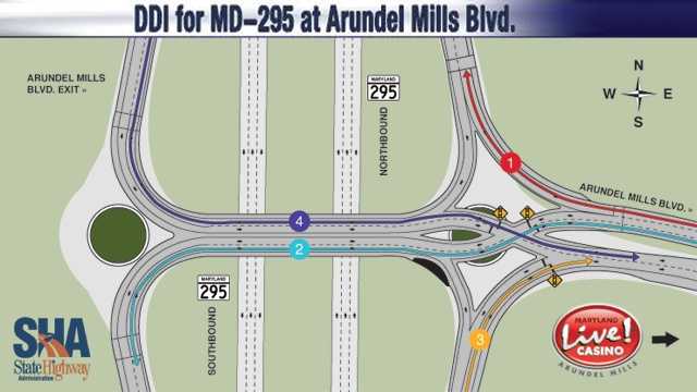 First-of-its-kind in Md. highway exit diverges diamond