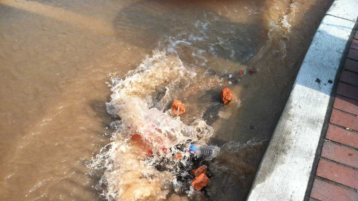 In photos: Water main breaks in downtown Baltimore