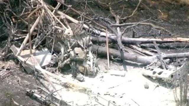 In photos: Plane's wing strikes tree before fatal crash