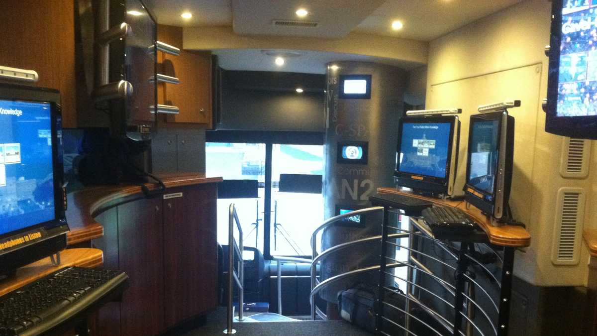 In Photos: Inside the C-SPAN Campaign 2012 bus