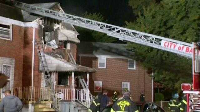Photos: Fatal fire ravages Baltimore home