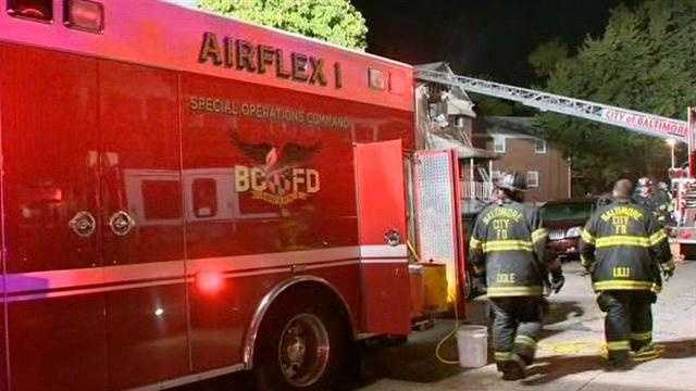 Photos: Fatal fire ravages Baltimore home