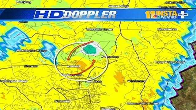 Images: NWS issues tornado warning