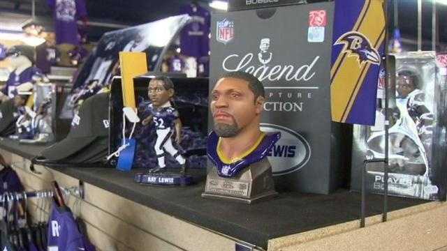 Images: Ray Lewis merchandise flying off shelves