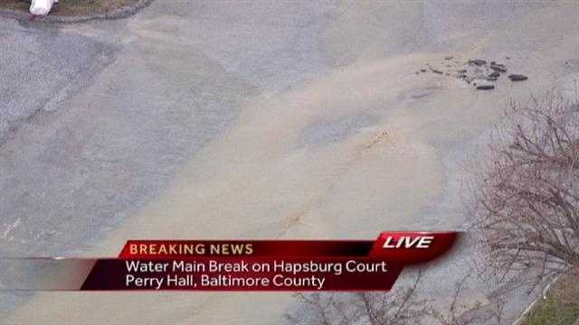 2 water main breaks affect Baltimore County